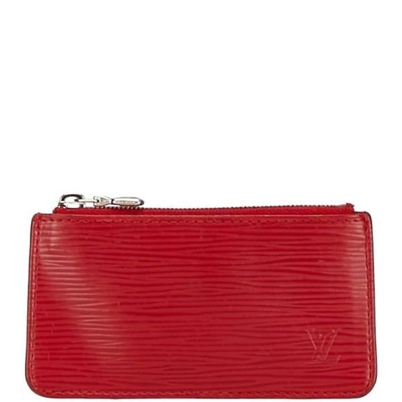 Louis Vuitton | Bags | Louis Vuitton Castilian Wallet Pochette Red ...